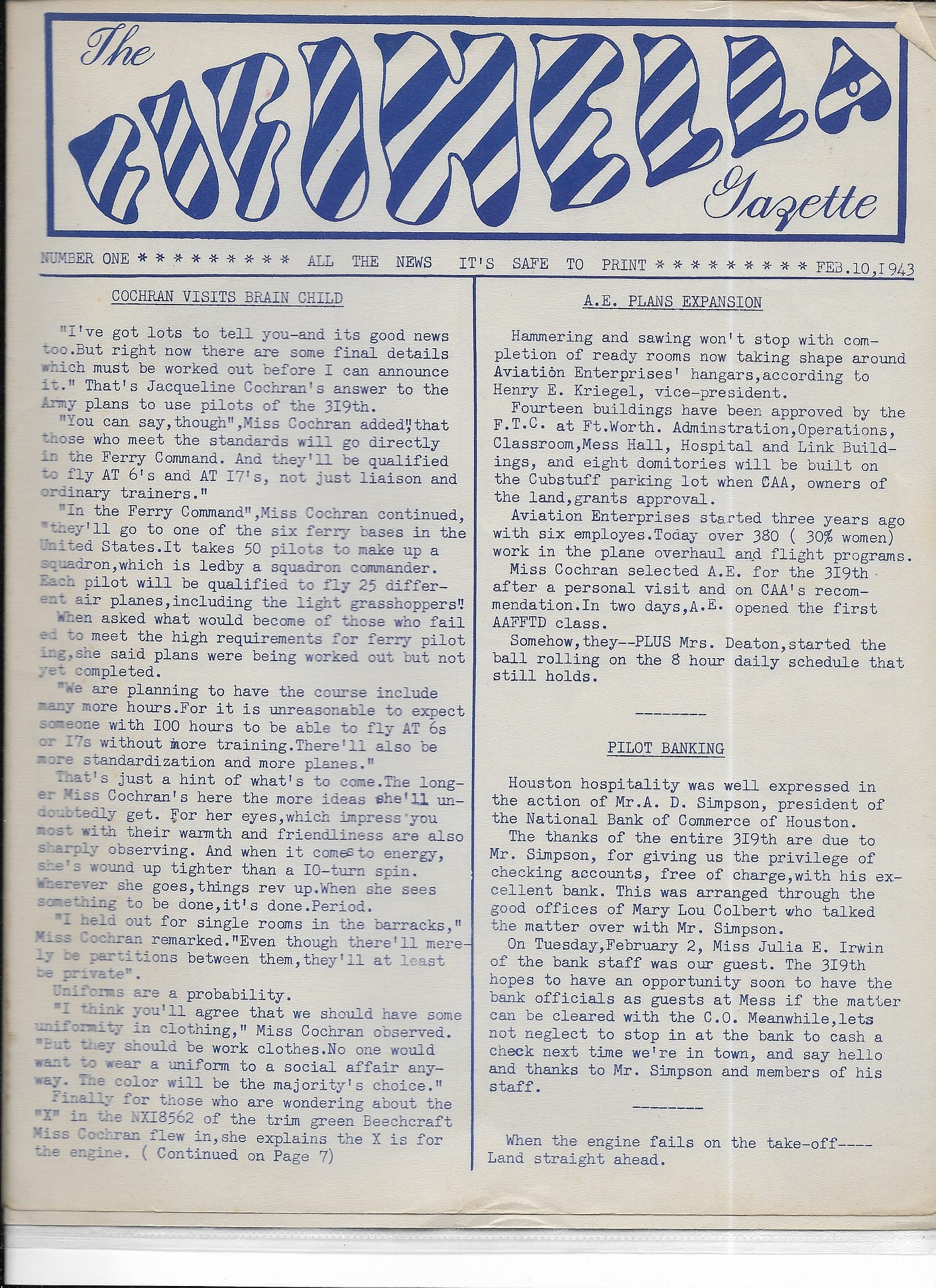 The Infamous Fifinella by Julia Lauria-Blum – National WASP WWII Museum